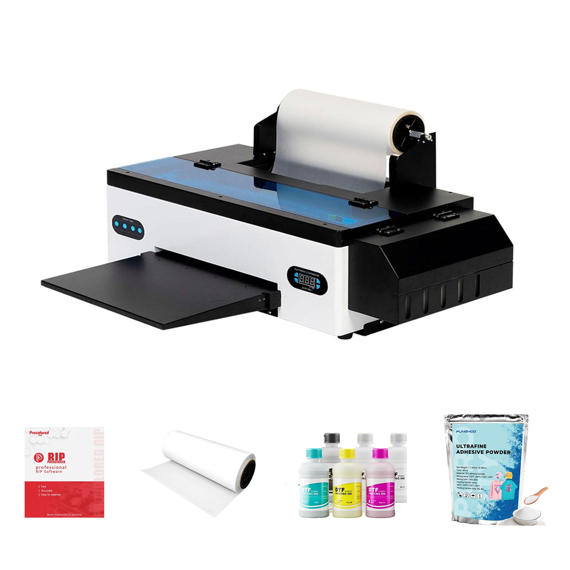 PUNEHOD A3 DTF Printer L1800 DTF Printing Kit for Shirt Printing - Walmart.com
