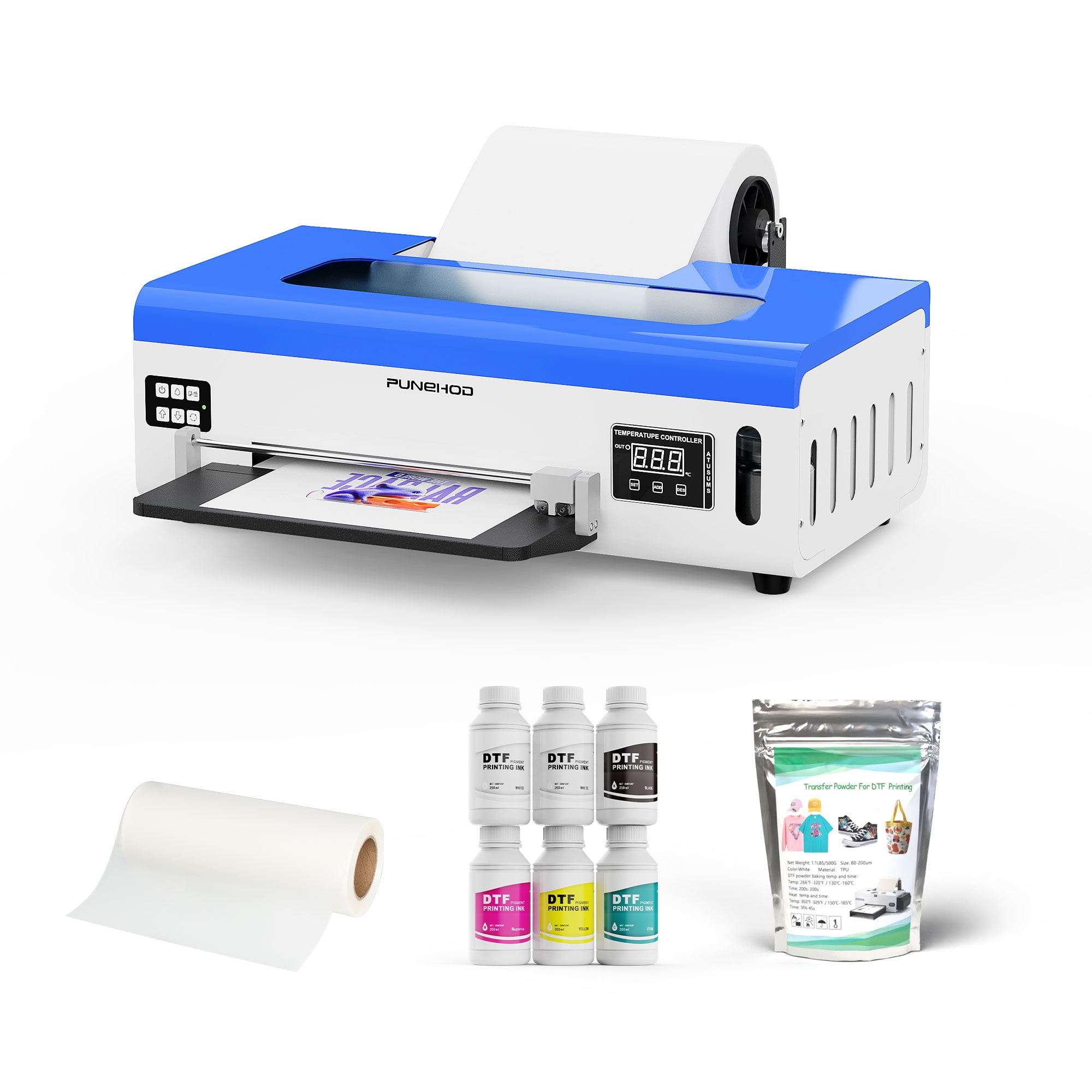 PUNEHOD DTF A4 L800 Printer Direct to Film Printing Combo - Walmart.com