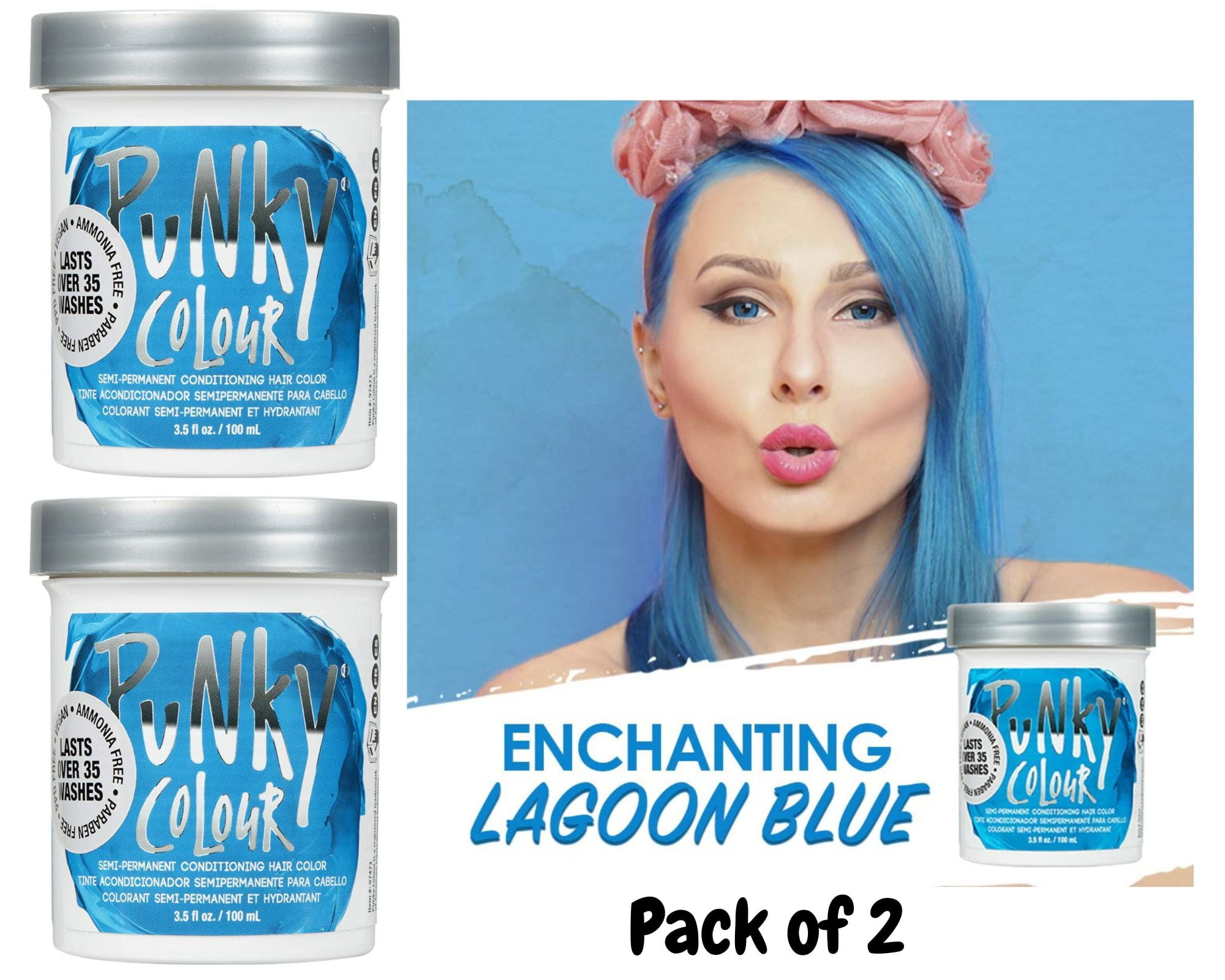 Jerome Russell PUNKY COLOUR Semi Permanent Conditioning Color 3.5 oz ...