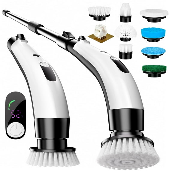 PUNOMO Electric Spin Scrubber, Cordless Waterproof Cleaning Brush with ...