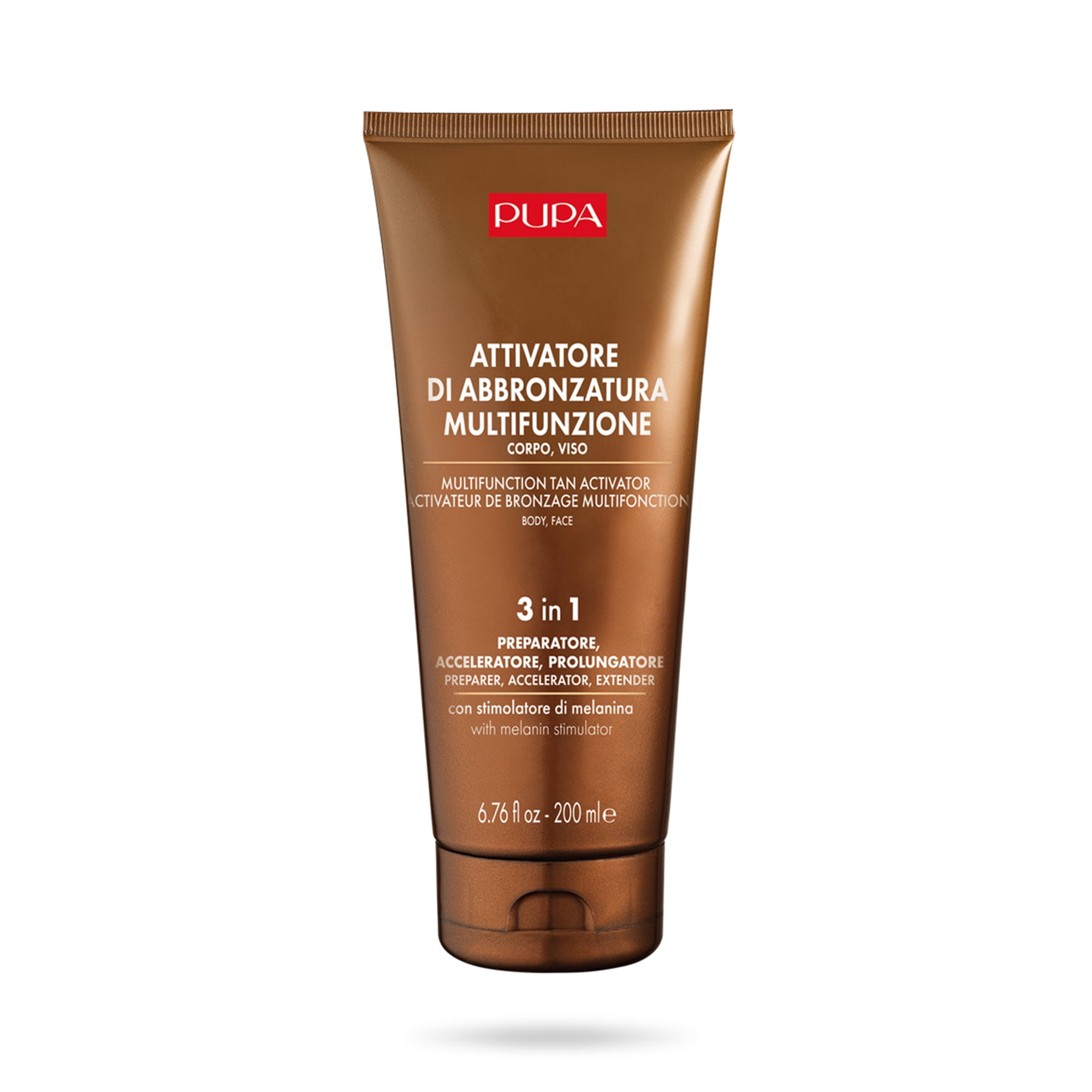PUPA Milano Multifunction Tan Activator Body Face Tanning Lotion, 6.76 ...