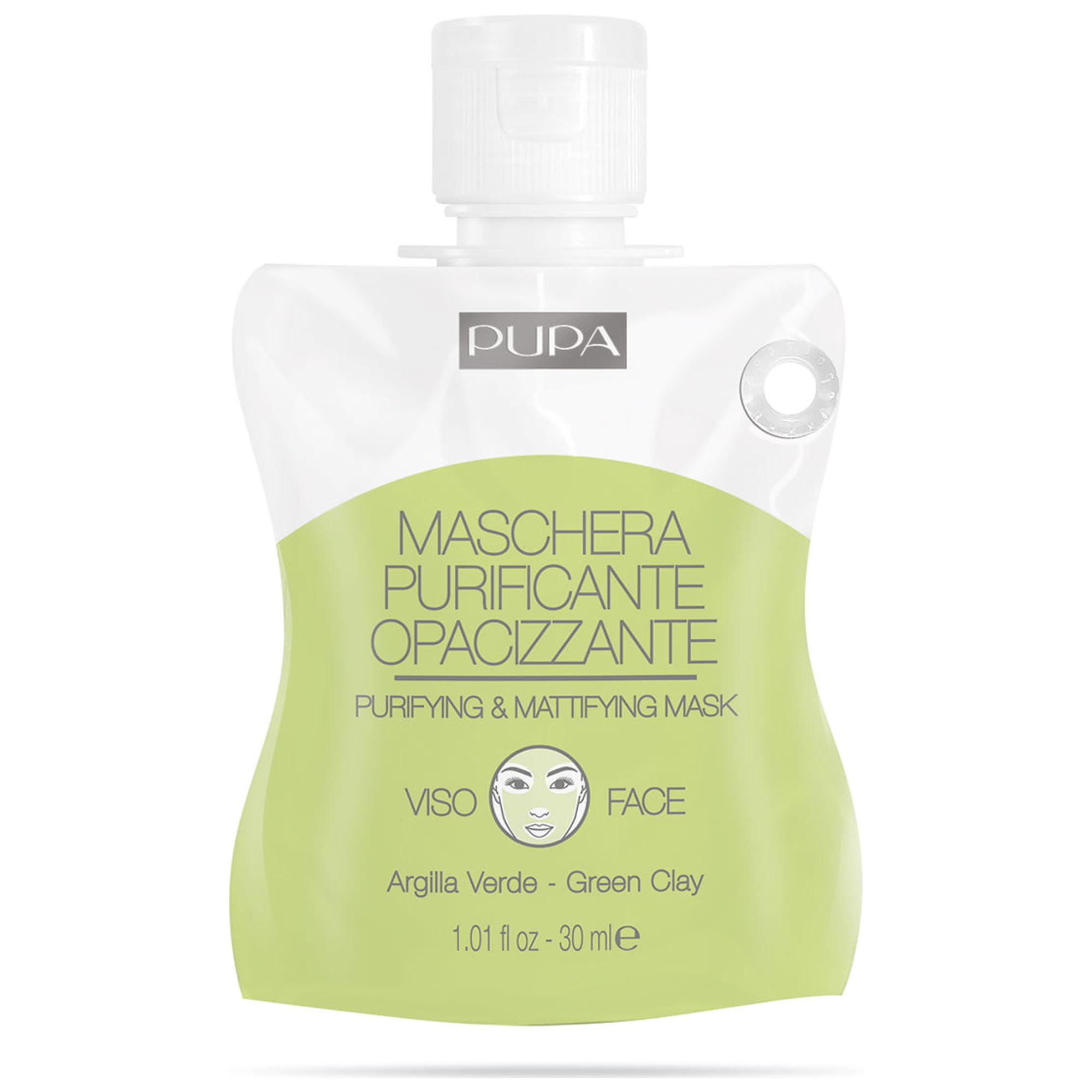 PUPA Milano Purifying Mattifying Face Mask, Skin Care, Green Clay, 1 oz ...