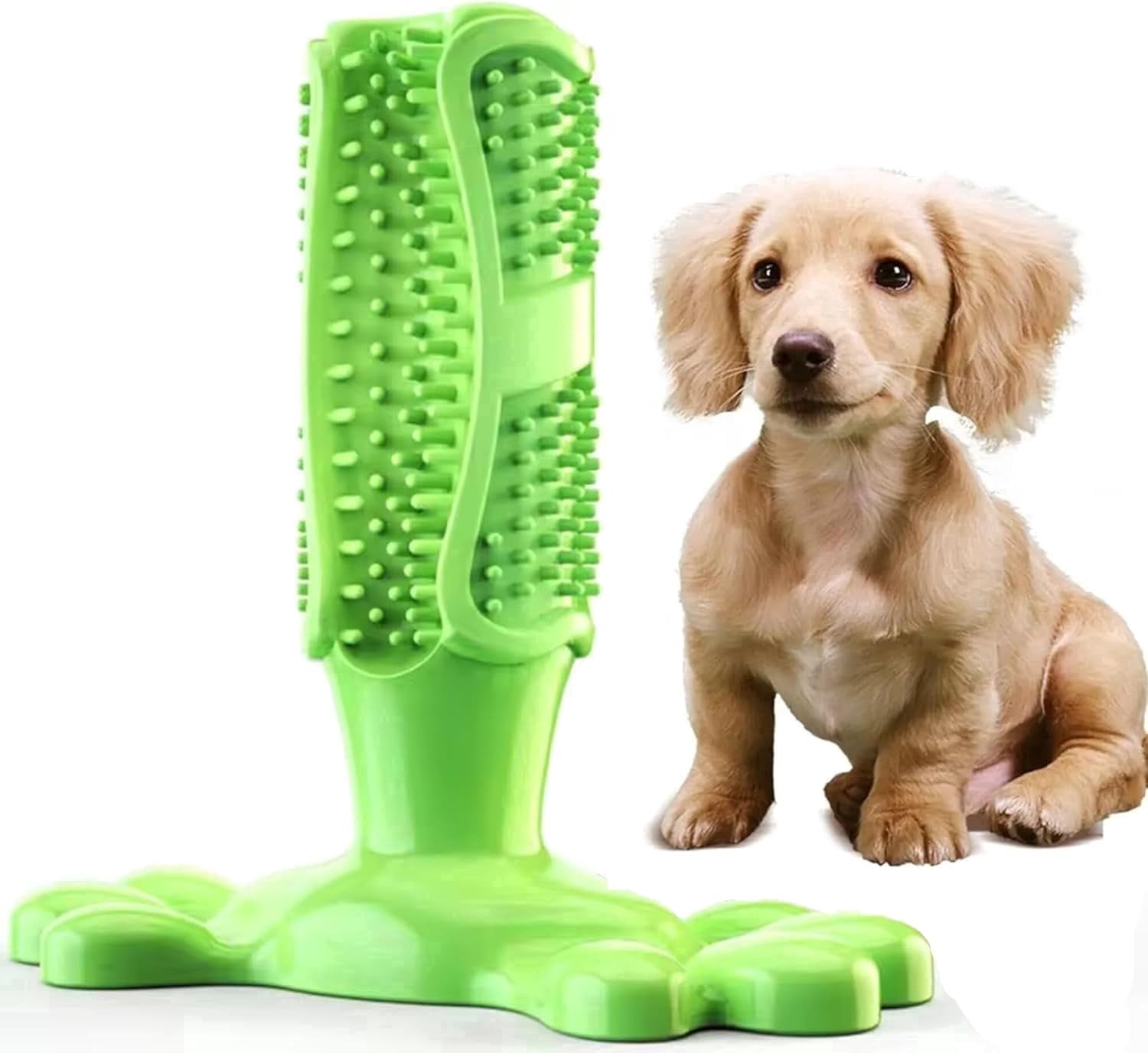 PUPIX Dog Toothbrush Chew Toy for Aggressive Chewers Dog Toy Stick ...