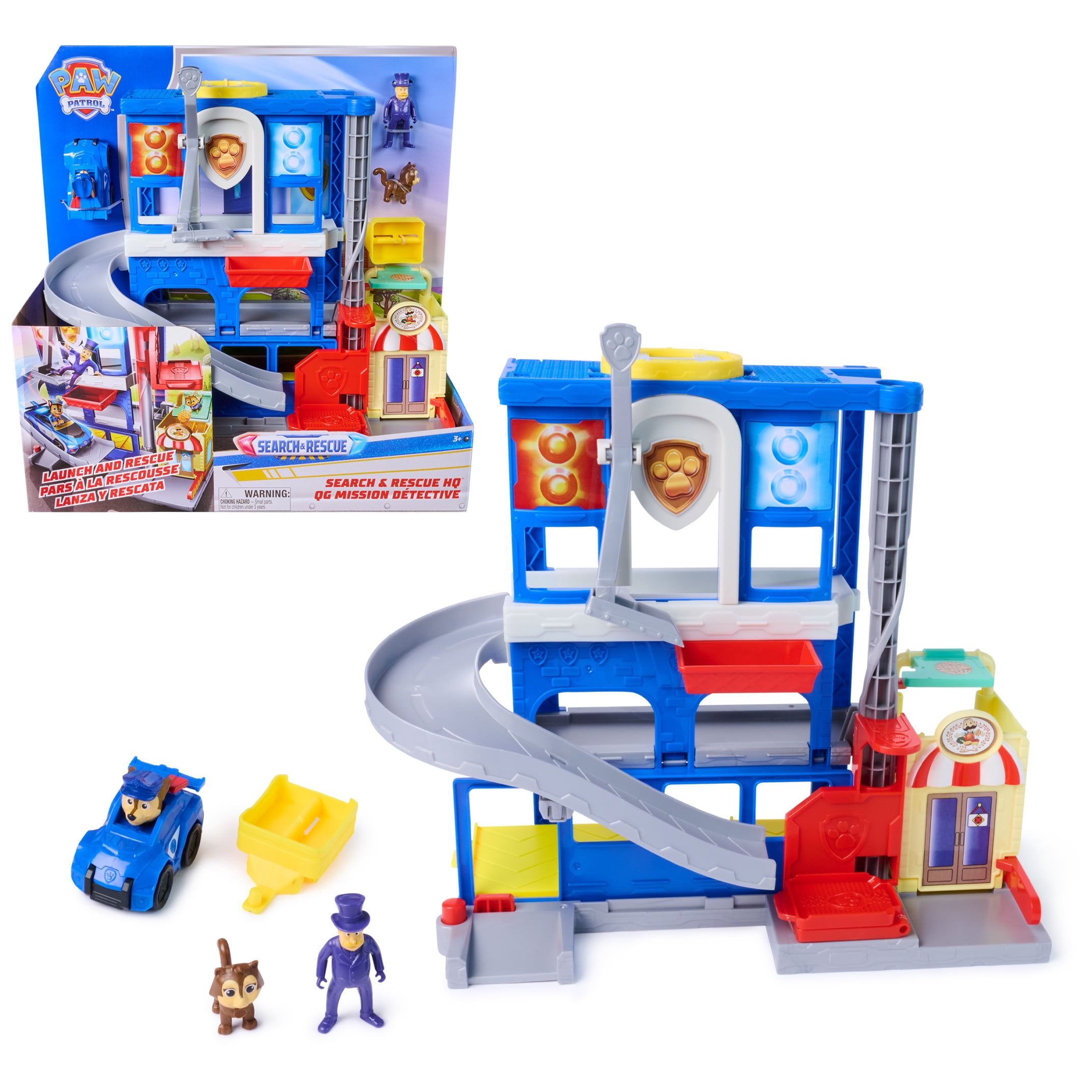 PAW Patrol: Pup Squad, Search & Rescue HQ Playset with Chase Pup Squad ...