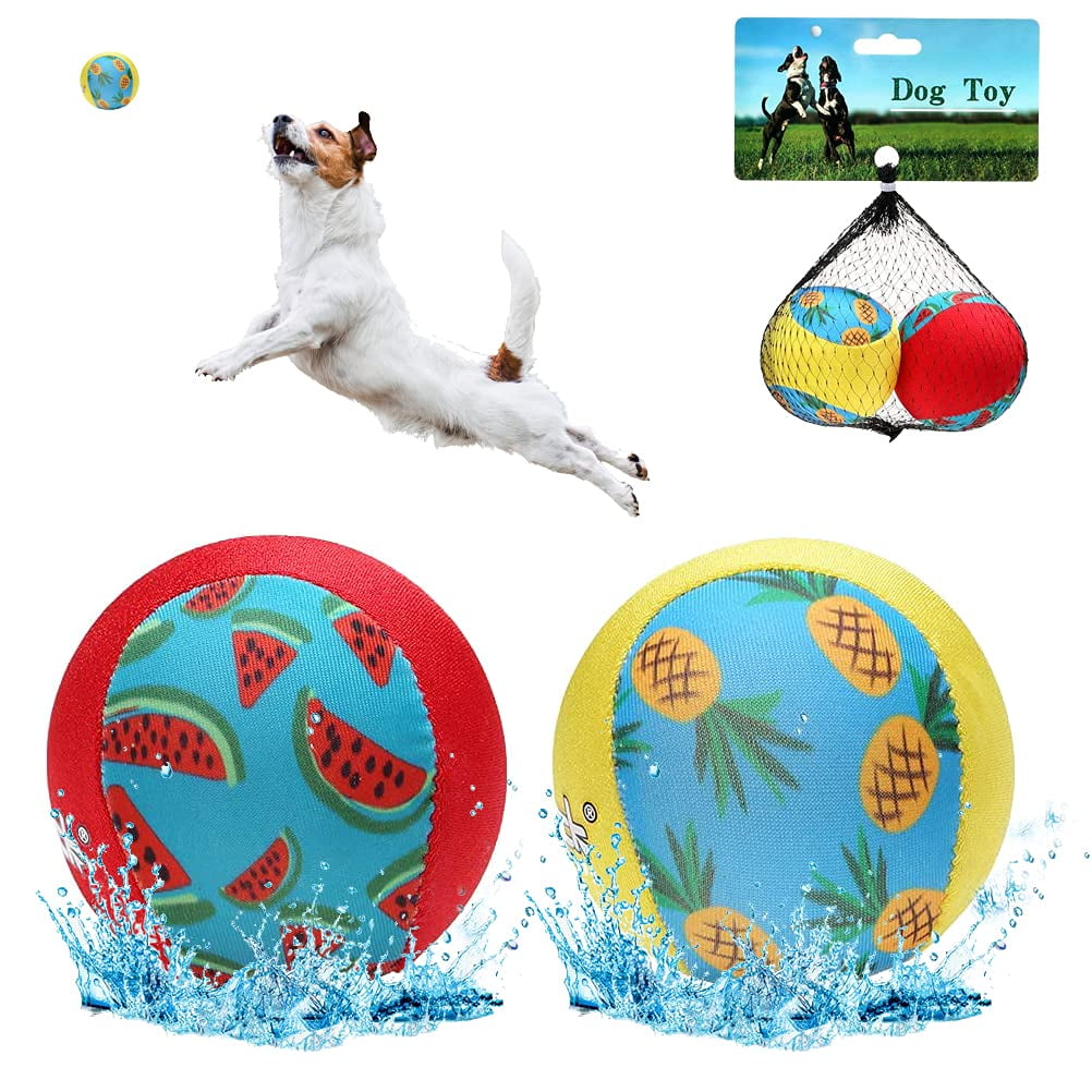 PUPTECK Floating Dog Pools Water Toys, Bouncing Balls 2 Pack for Summer ...