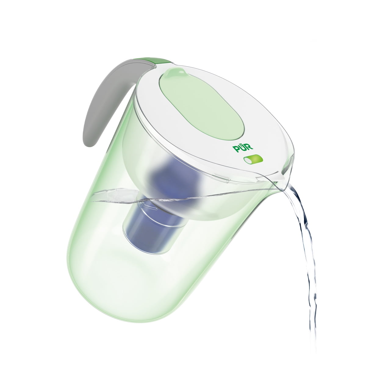 PUR 10-Cup Water Pitcher Filtration System, 10.2" W x 10.6" H x 6.8" L ...