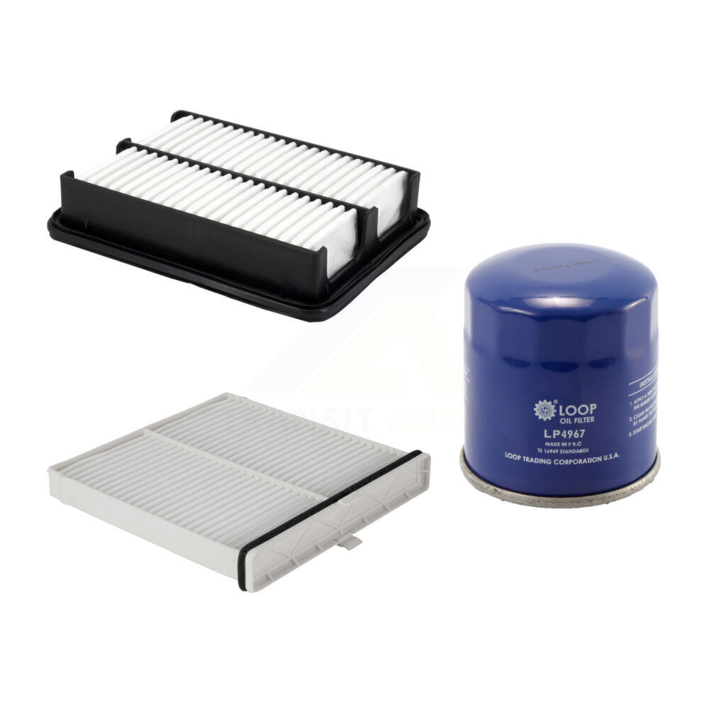 PUR 1x Air + 1x Cabin + 1x Engine Oil Filter Filter (3 Total) Kit for ...