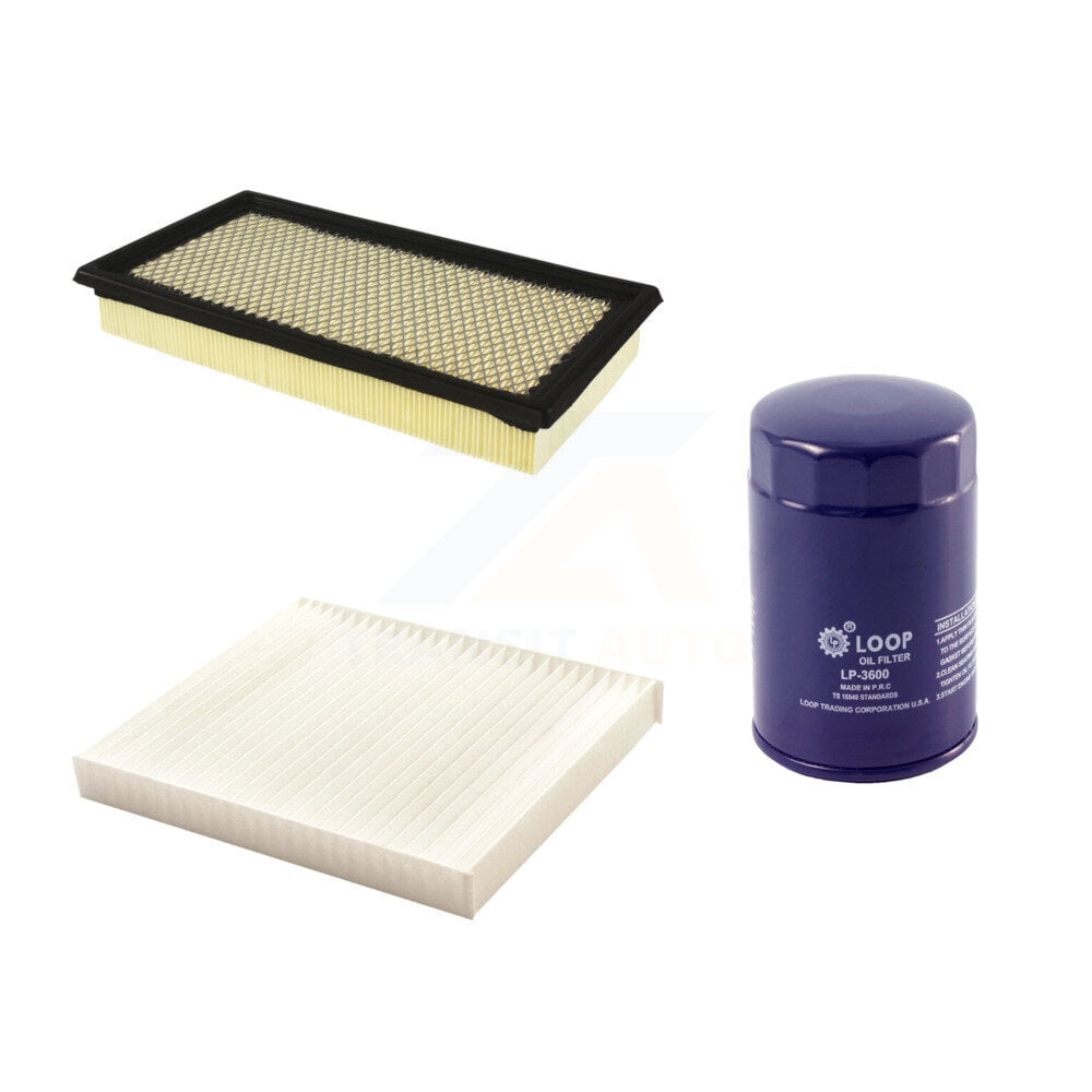 PUR 1x Air + 1x Cabin + 1x Engine Oil Filter Filter (3 Total) Kit for ...