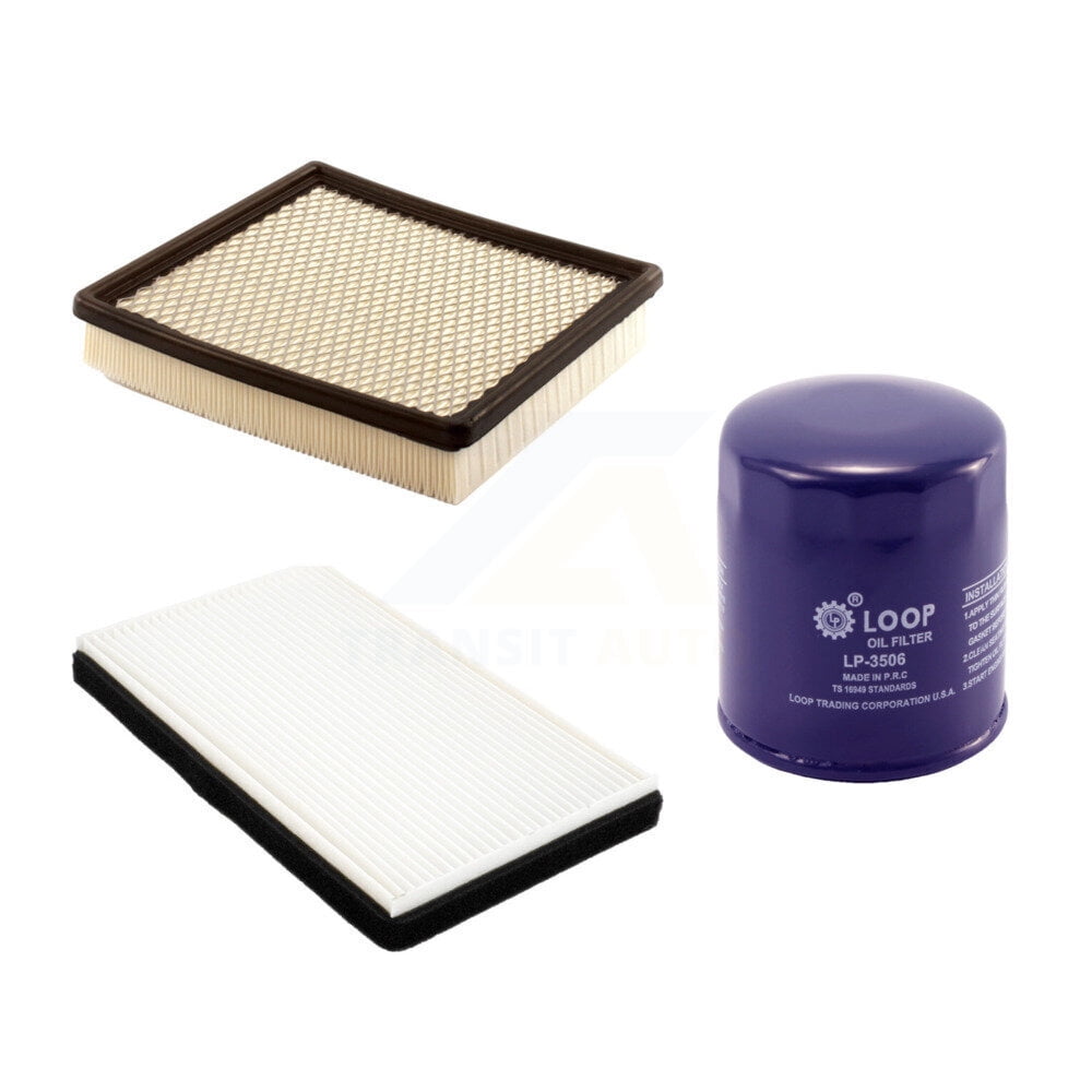 PUR 1x Air + 1x Cabin + 1x Engine Oil Filter Filter (3 Total) Kit for ...