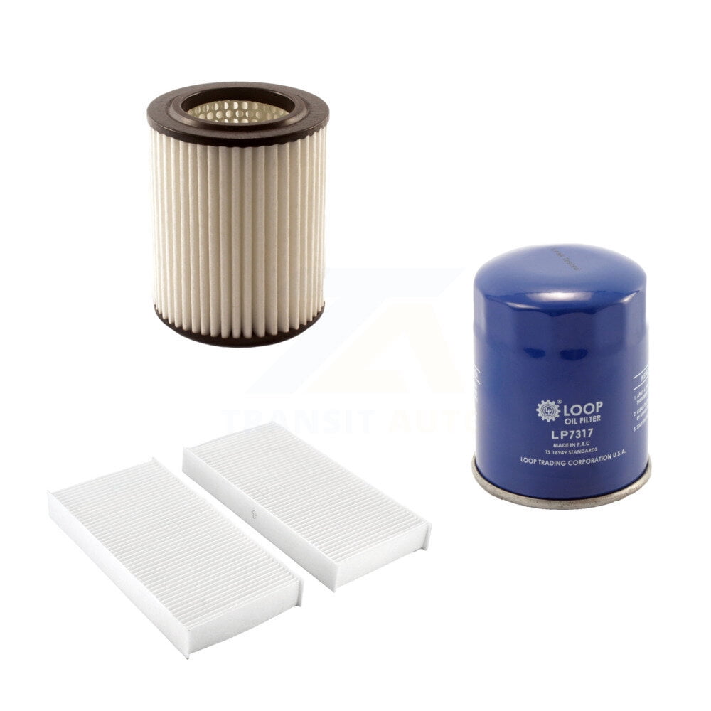 PUR 1x Air + 1x Cabin + 1x Engine Oil Filter Filter (3 Total) Kit for ...