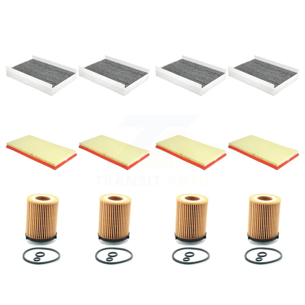 PUR 4x Air + 4x Cabin + 4x Engine Cartridge Oil Filter (12 Total) Kit ...