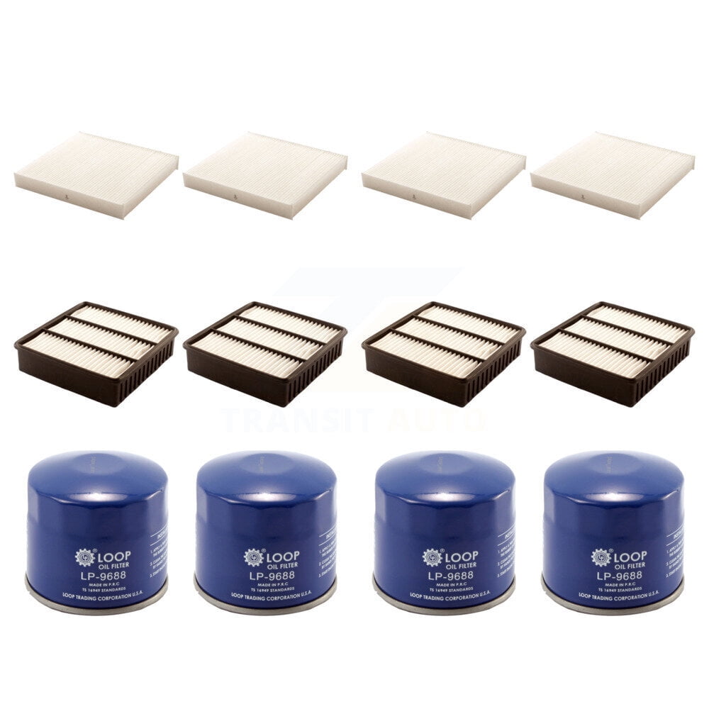 PUR 4x Air + 4x Cabin + 4x Engine Oil Filter (12 Total) Kit for Car ...