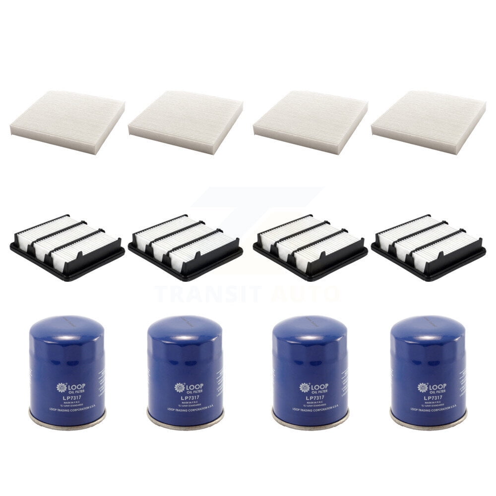 PUR 4X Air + 4X Cabin + 4X Engine Oil Filter (12 Total) Kit for Car ...