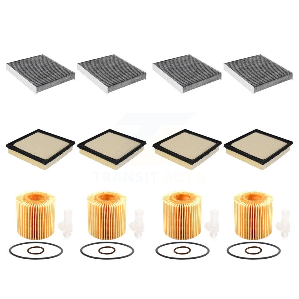 PUR 4x Air + 4x Cabin + 4x Engine Cartridge Oil Filter (12 Total) Kit ...