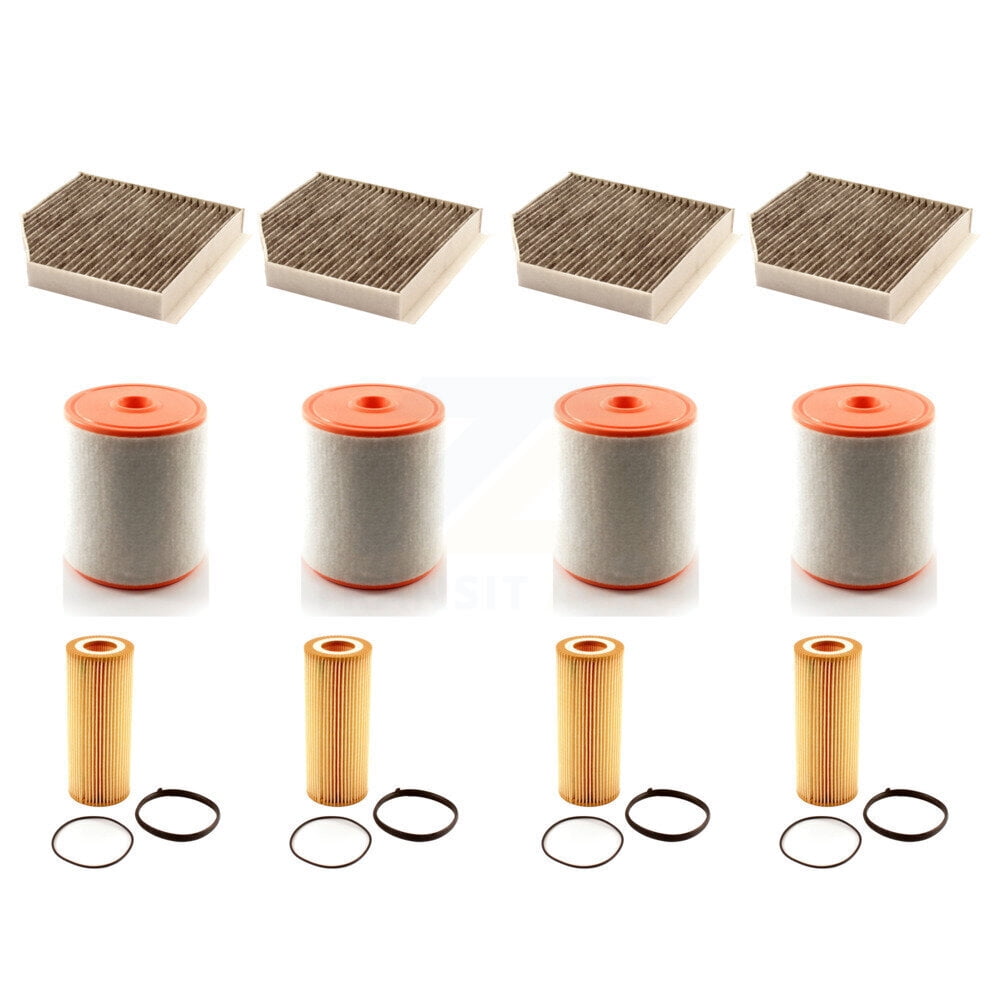 PUR 4x Air + 4x Cabin + 4x Engine Cartridge Oil Filter (12 Total) Kit ...