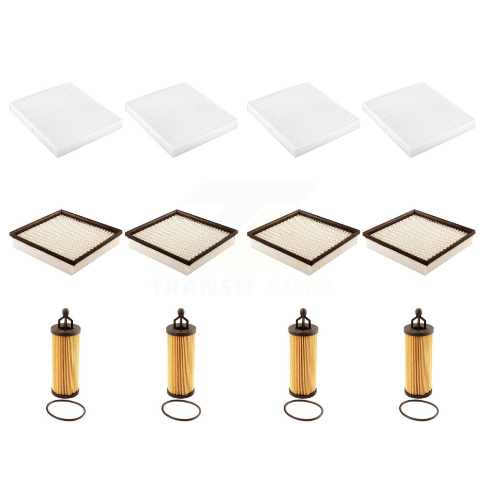 PUR 4x Air + 4x Cabin + 4x Engine Cartridge Oil Filter (12 Total) Kit ...