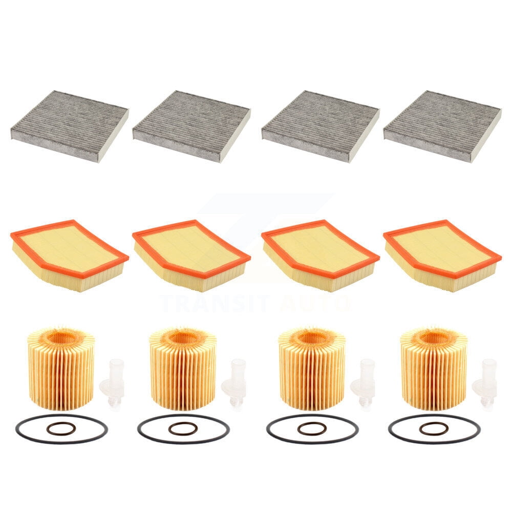 PUR 4x Air + 4x Cabin + 4x Engine Cartridge Oil Filter (12 Total) Kit ...