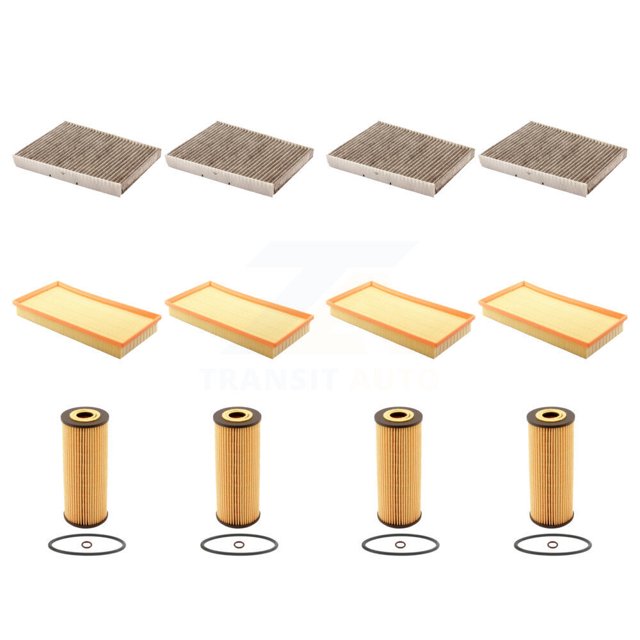 PUR 4x Air + 4x Cabin + 4x Engine Cartridge Oil Filter (12 Total) Kit ...