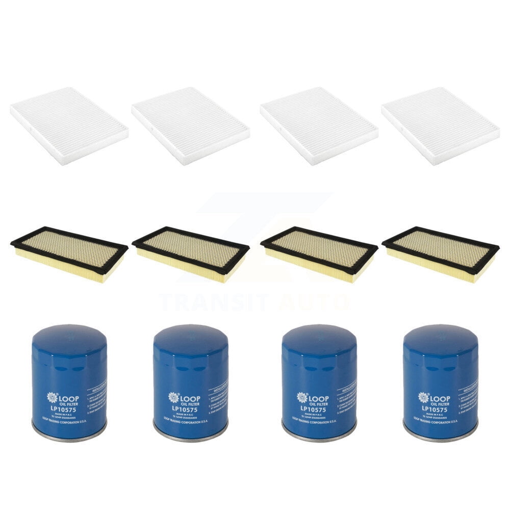 PUR 4x Air + 4x Cabin + 4x Engine Oil Filter (12 Total) Kit for Car ...