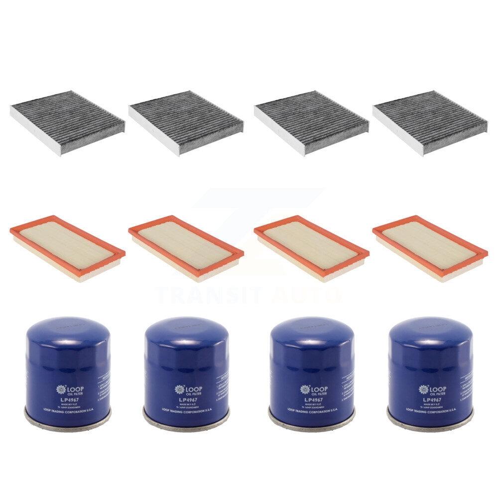 PUR 4x Air + 4x Cabin + 4x Engine Oil Filter (12 Total) Kit for Car ...