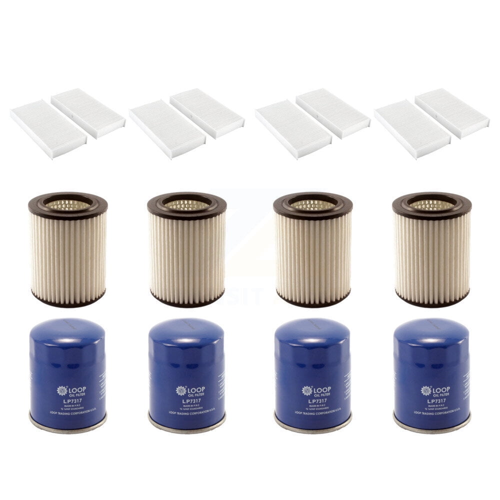 PUR 4x Air + 4x Cabin + 4x Engine Oil Filter (12 Total) Kit for Car ...