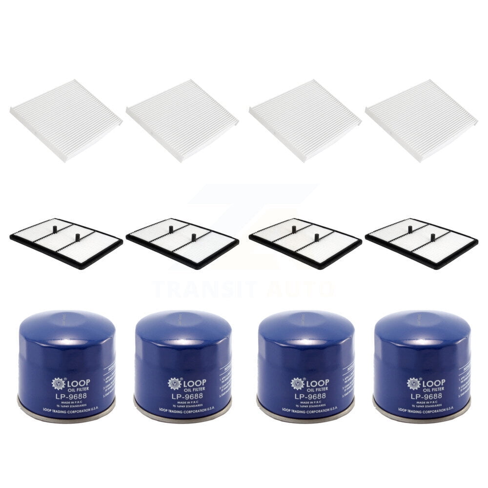 PUR 4x Air + 4x Cabin + 4x Engine Oil Filter (12 Total) Kit for Car ...