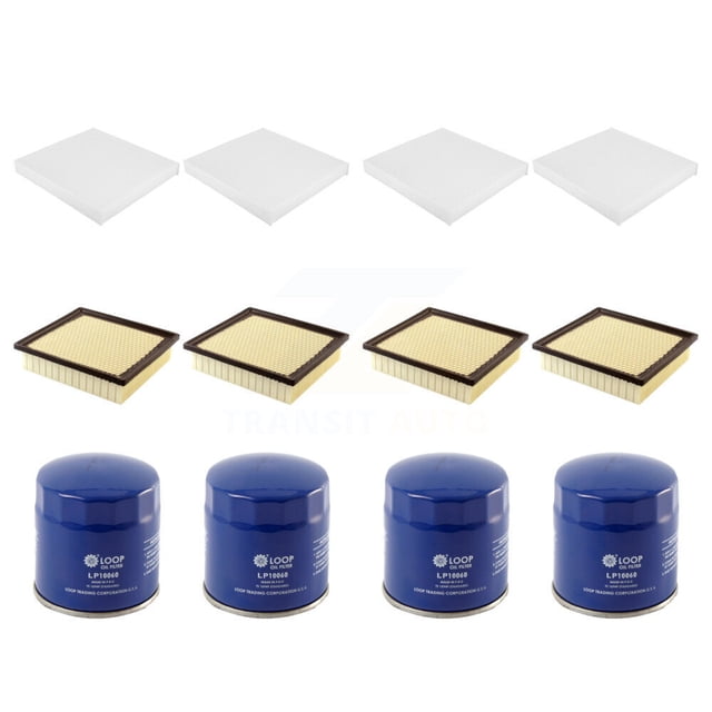 PUR 4x Air + 4x Cabin + 4x Engine Oil Filter (12 Total) Kit for Car ...