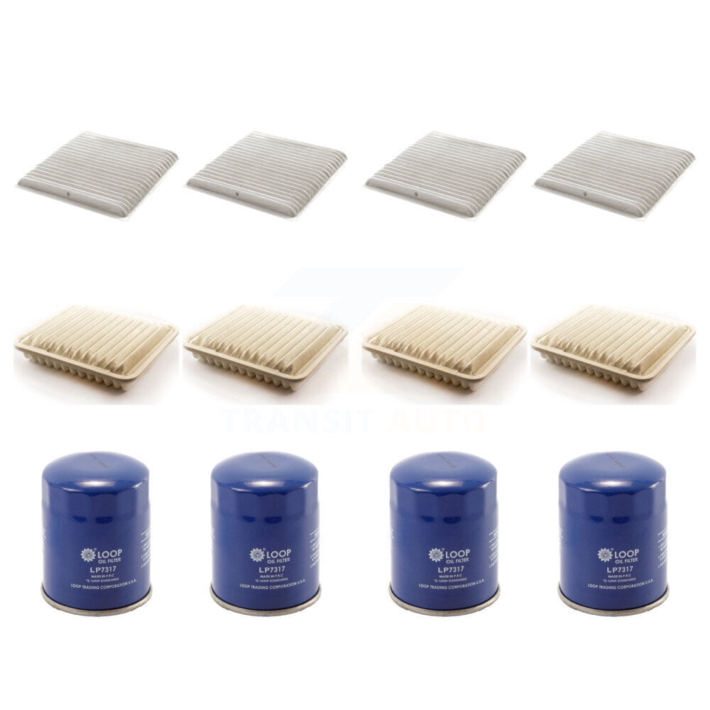 PUR 4x Air + 4x Cabin + 4x Engine Oil Filter (12 Total) Kit for Car ...