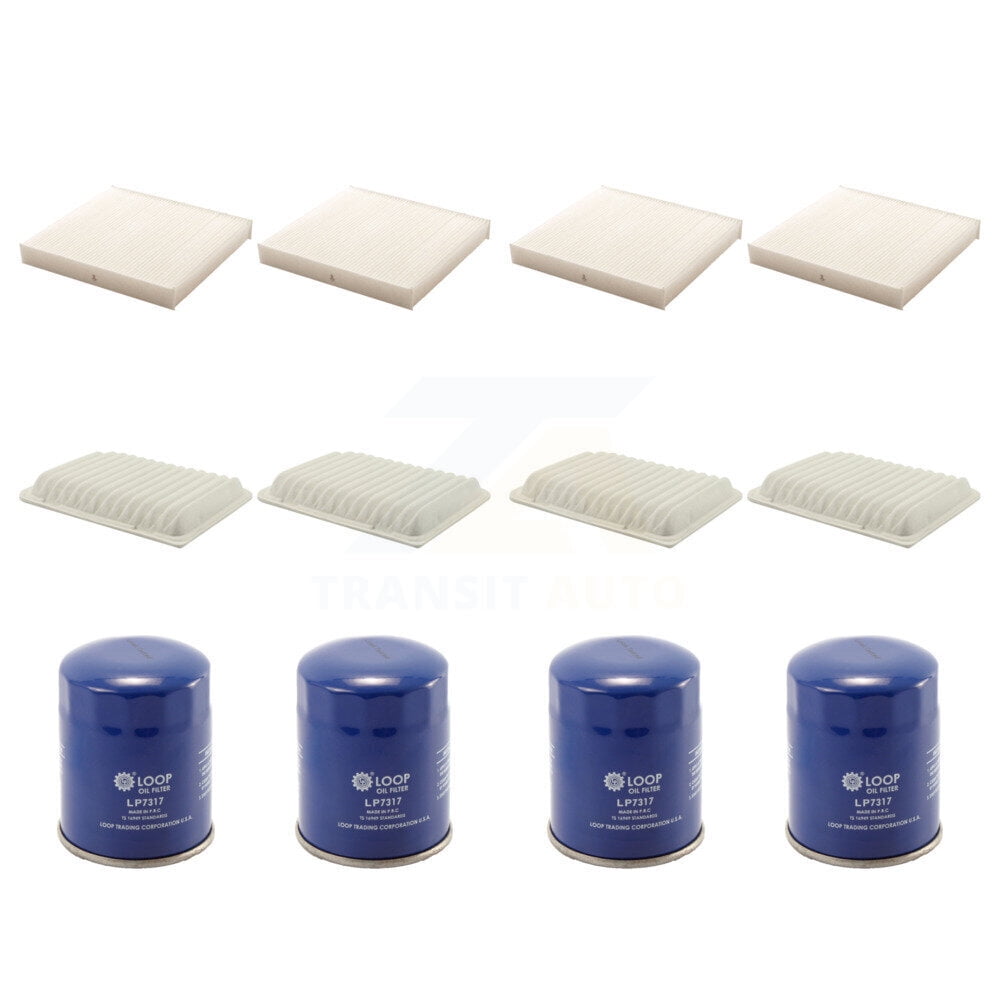 PUR 4x Air + 4x Cabin + 4x Engine Oil Filter (12 Total) Kit for Car ...