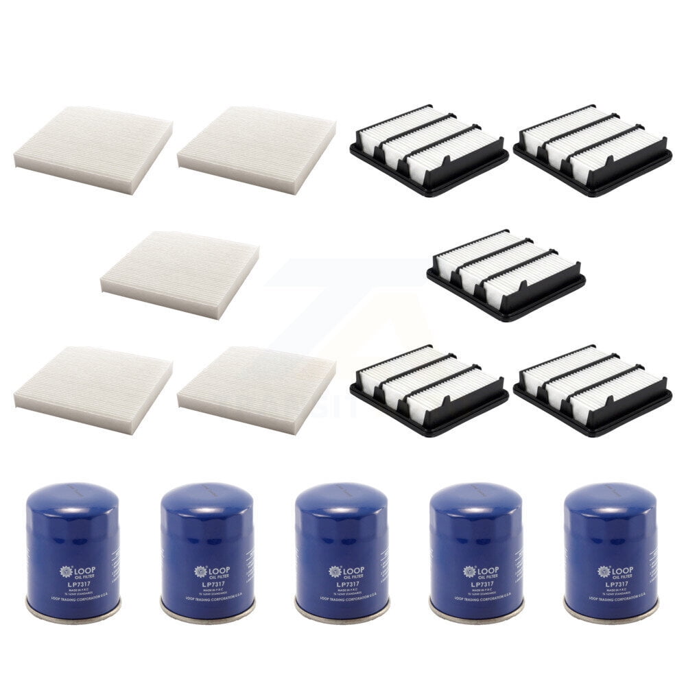 PUR 5x Air + 5x Cabin + 5x Engine Oil Filter (15 Total) Kit for Car 2022-2023 Honda CR-V Civic 1 ...