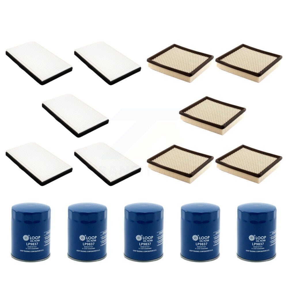 PUR 5x Air + 5x Cabin + 5x Engine Oil Filter (15 Total) Kit for Car ...