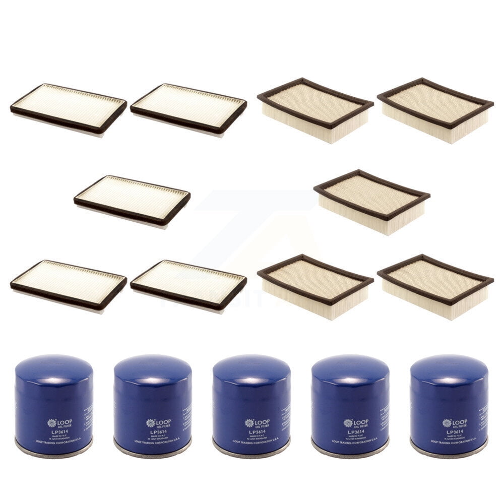 PUR 5x Air + 5x Cabin + 5x Engine Oil Filter (15 Total) Kit for Car ...