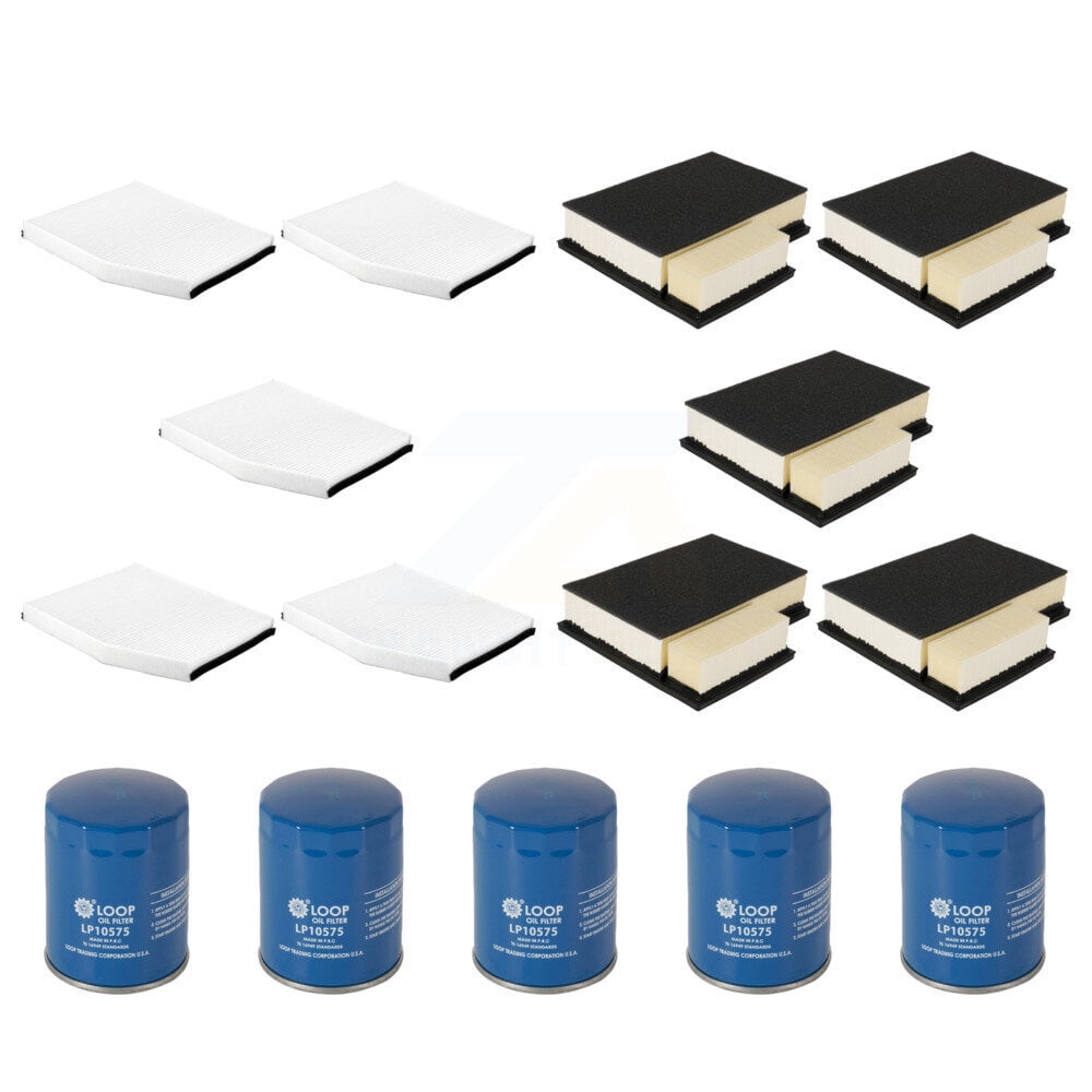 PUR 5x Air + 5x Cabin + 5x Engine Oil Filter (15 Total) Kit for Car ...