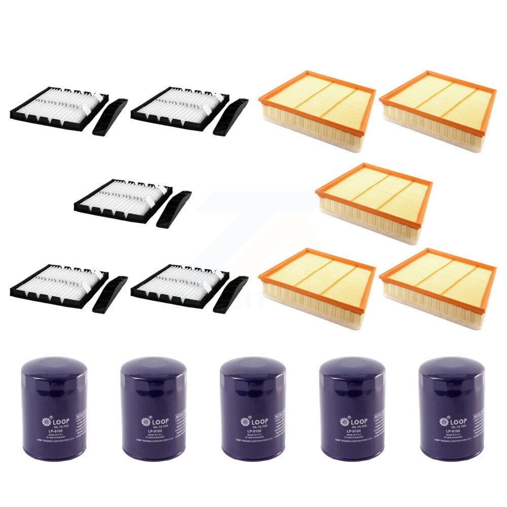 PUR 5x Air + 5x Cabin + 5x Engine Oil Filter (15 Total) Kit for Car ...