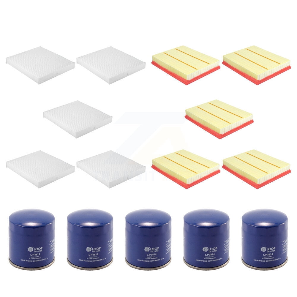 PUR 5x Air + 5x Cabin + 5x Engine Oil Filter (15 Total) Kit for Car ...