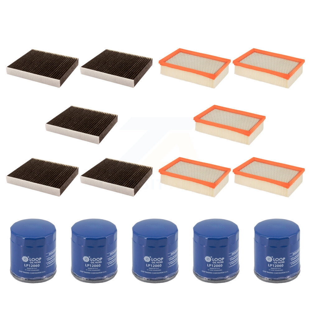 PUR 5x Air + 5x Cabin + 5x Engine Oil Filter (15 Total) Kit for Car ...