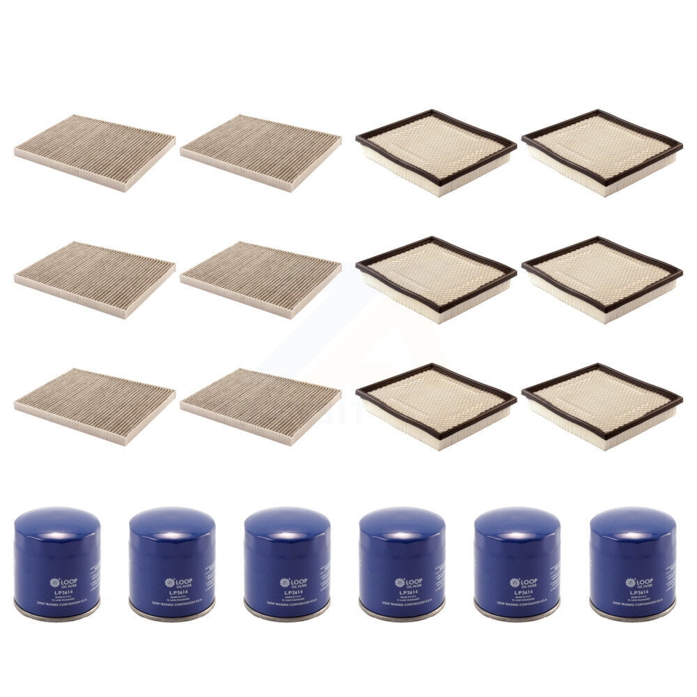 PUR 6x Air + 6x Cabin + 6x Engine Oil Filter (18 Total) Kit for Car ...