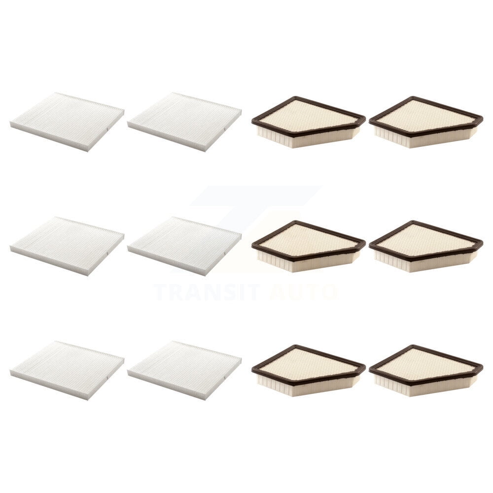 PUR 6x Air + 6x Cabin Filter (12 Total) Kit for Car 2010-2017 Chevrolet ...