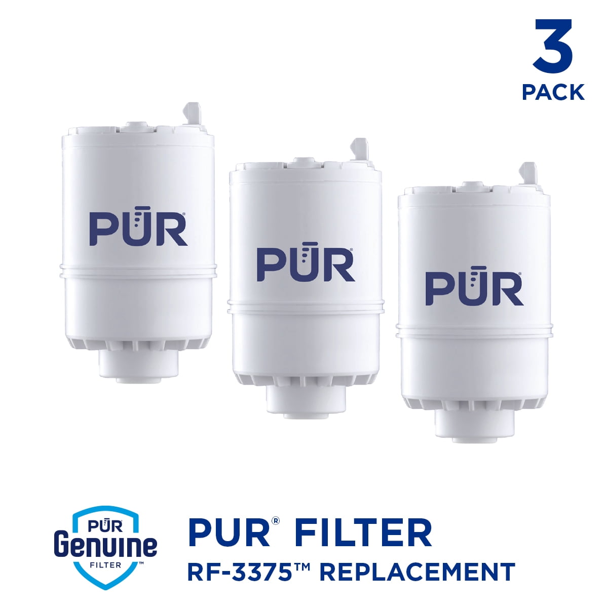 PUR Faucet Mount Water Replacement Filter 3-Pack, 9 Month Supply ...