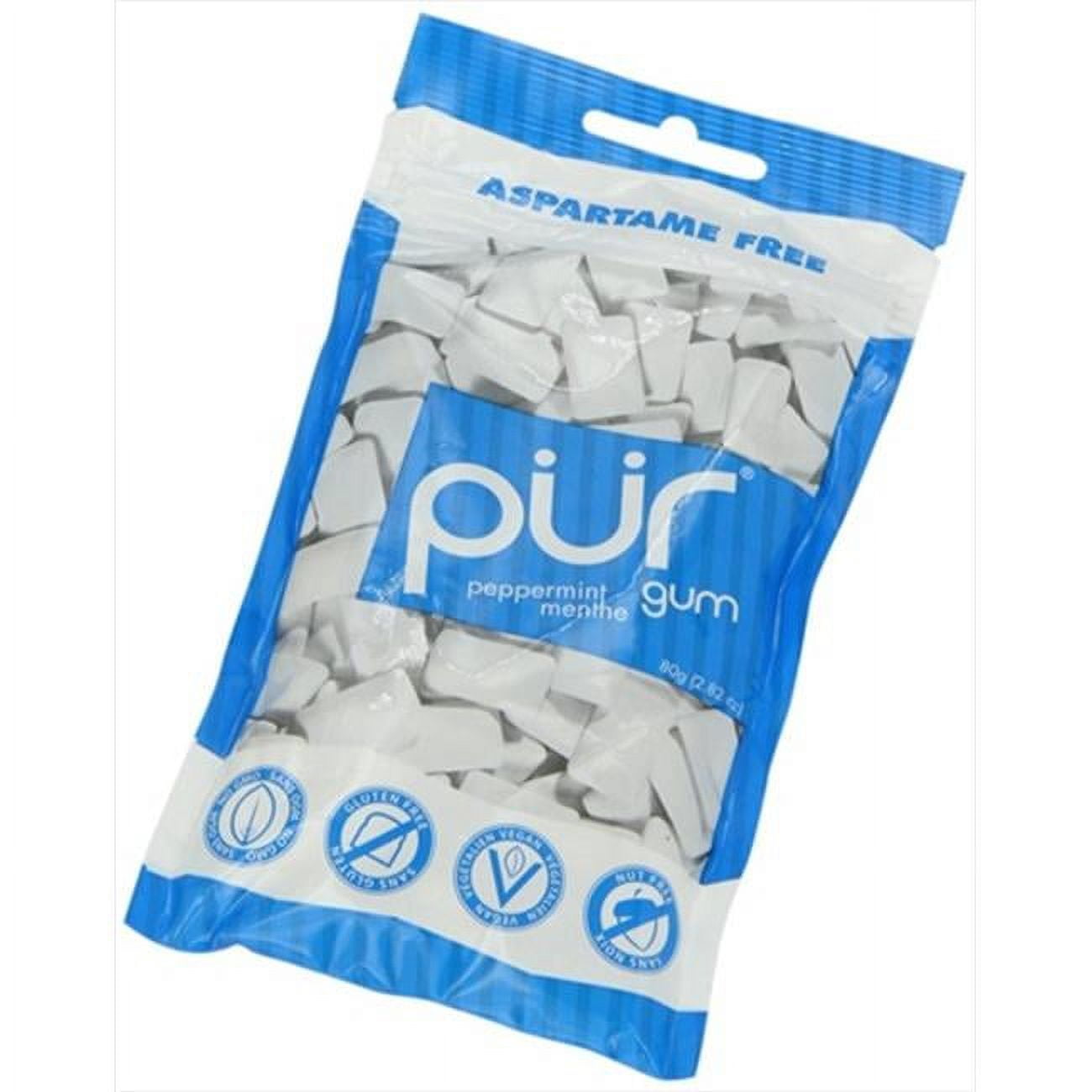 PUR GUM GUM PEPPERMINT 60PC-2.82 OZ -Pack of 12 - Walmart.com