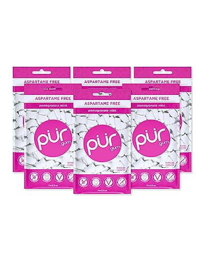PUR Gum | Aspartame Free Chewing Gum | 100% Xylitol | Sugar Free, Vegan ...