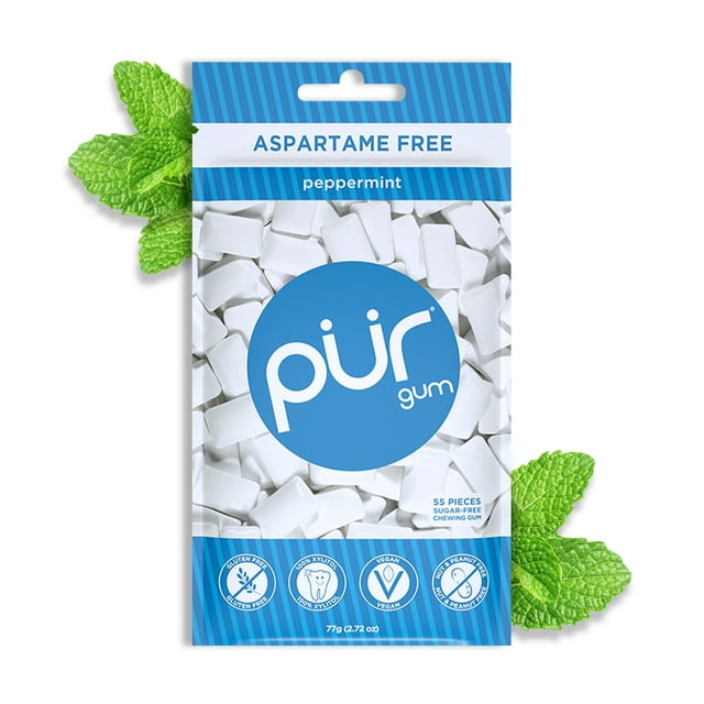 (3 pack) PUR Gum | Sugar Free Chewing Gum | 100% Xylitol | Vegan ...