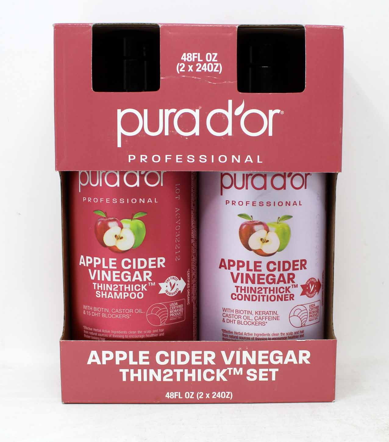 Pura D'or Apple Cider Vinegar Thin2Thick Clarifying and Detoxing ...