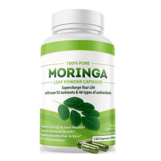 PURA VIDA MORINGA Caps, Single Origin Moringa Powder Organic, 120ct ...