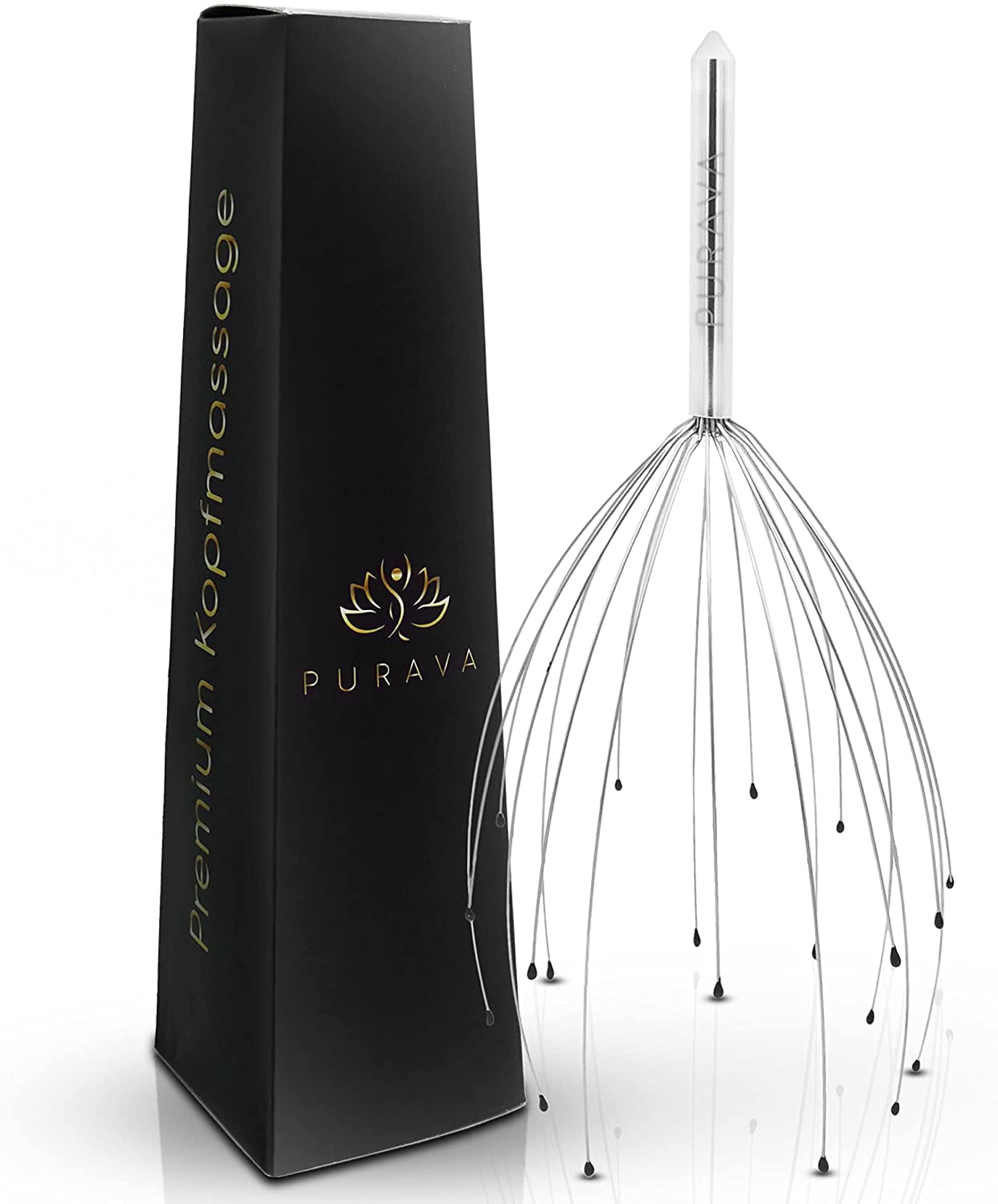 Purava Head Massager with 20 Fingers, Scalp and Hair Root Circulation ...