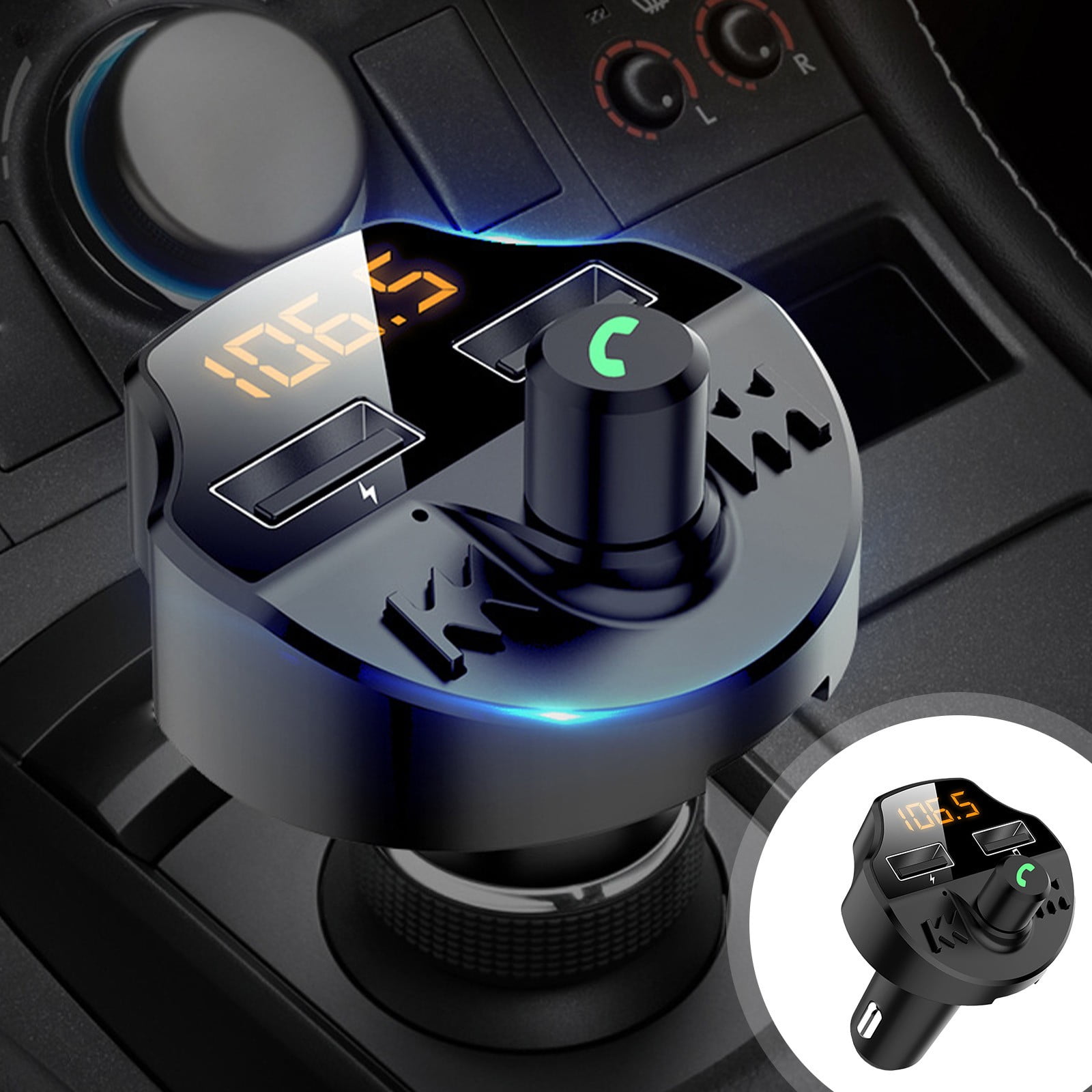 PURCOLT Car Mp3 Bluetooth Player Non-destructive Sound Quality Intelligent Fast Charging Voltage ...