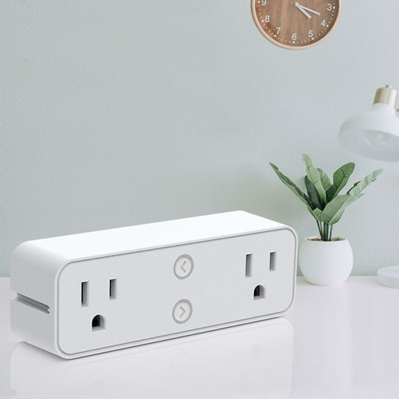 PURCOLT Smart Plug 10A, WiFi&Bluetooth Outlet Extender Dual Socket ...
