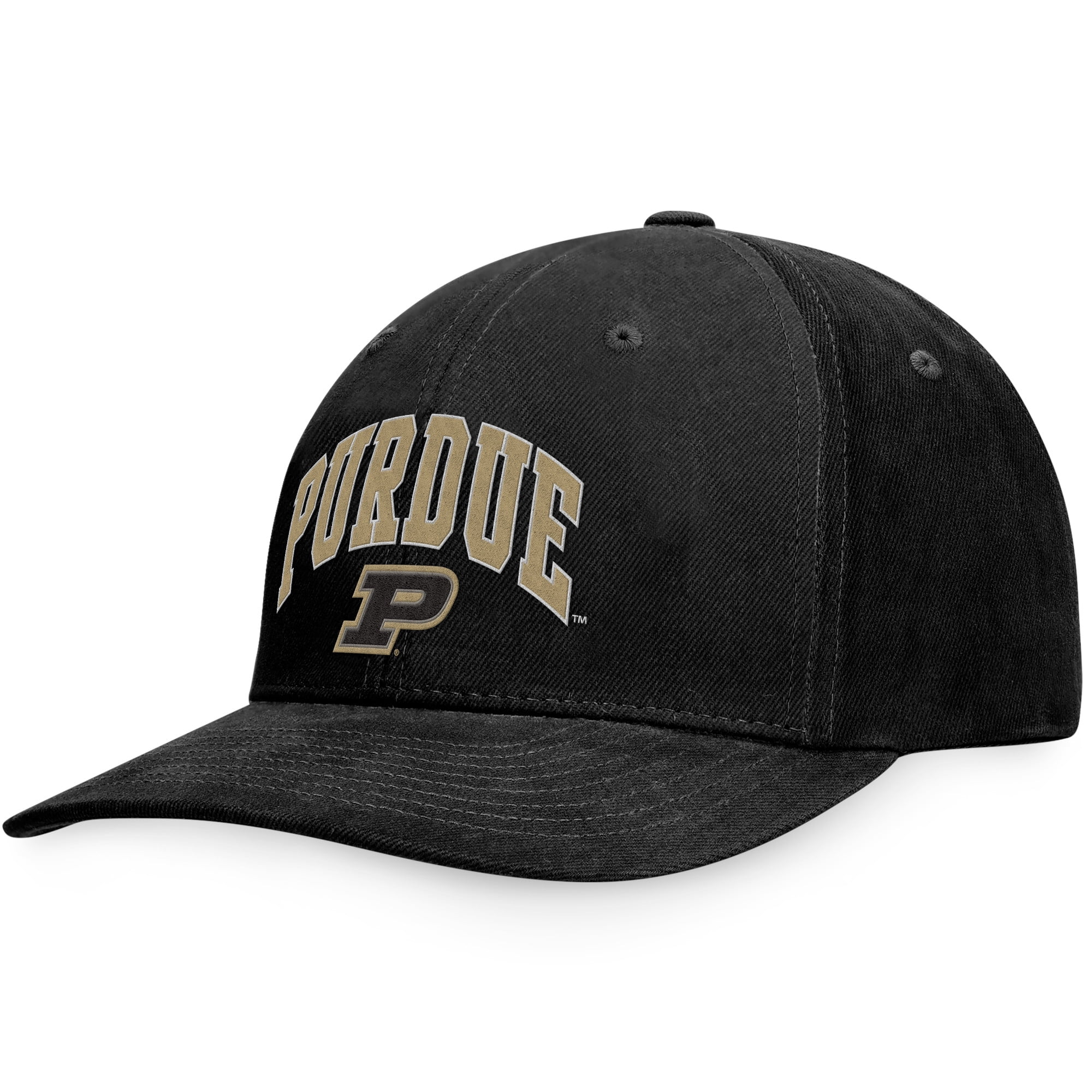 Purdue Boilermakers Unisex Black Hammer Core Cotton Structured ...