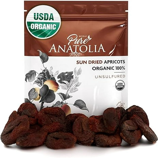 100% Turkish Sun Dried Apricots by Pure Anatolia, Non GMO, No Sugar ...