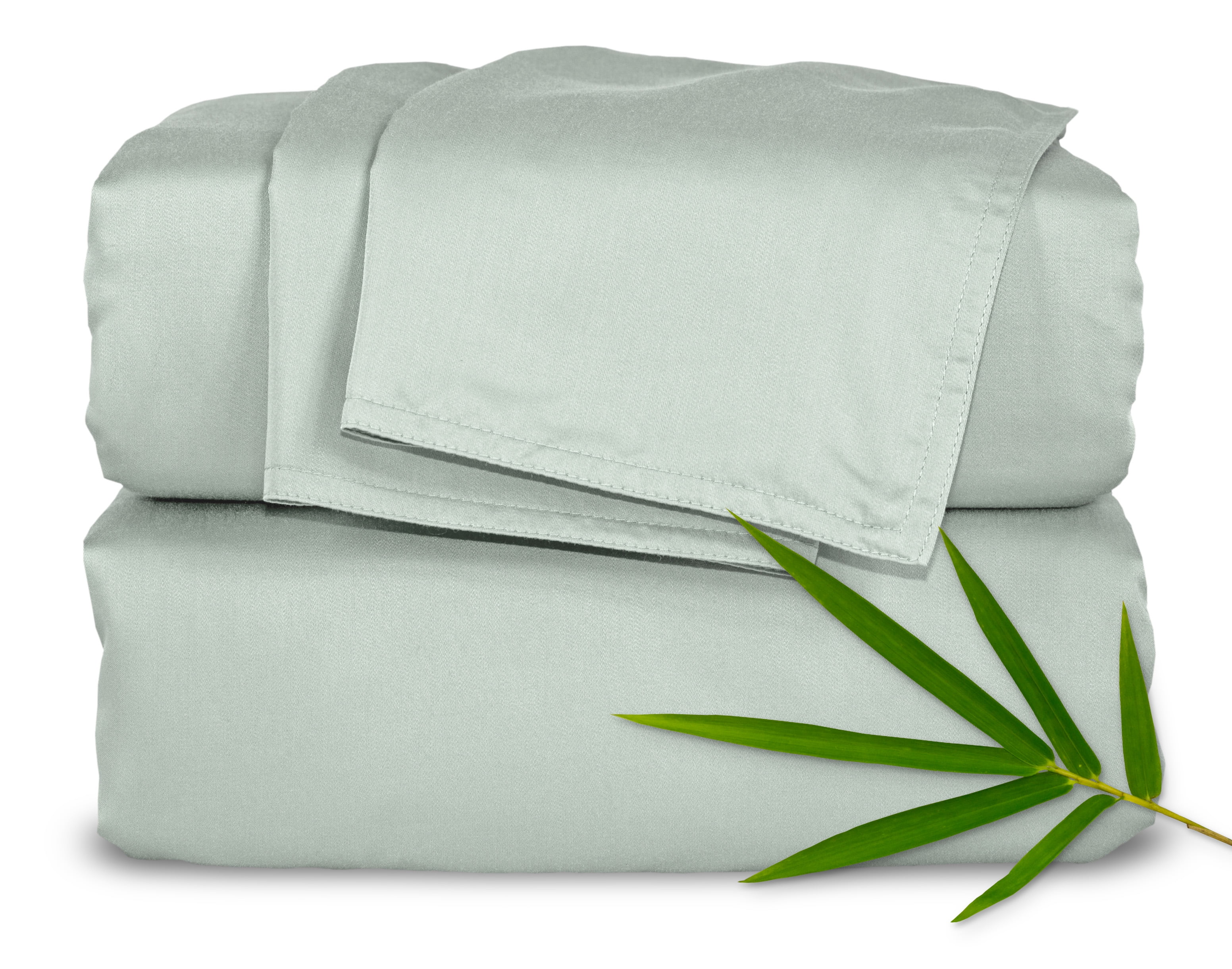 PURE BAMBOO Sheets California King Size Bed Sheet 4 Piece Set, Genuine ...